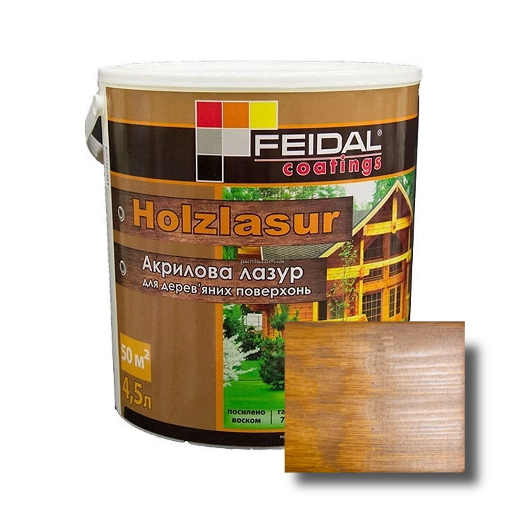 Акрилова лазур Holzlasur Feidal тік 4,5 л – Купити в Україні | paints ...