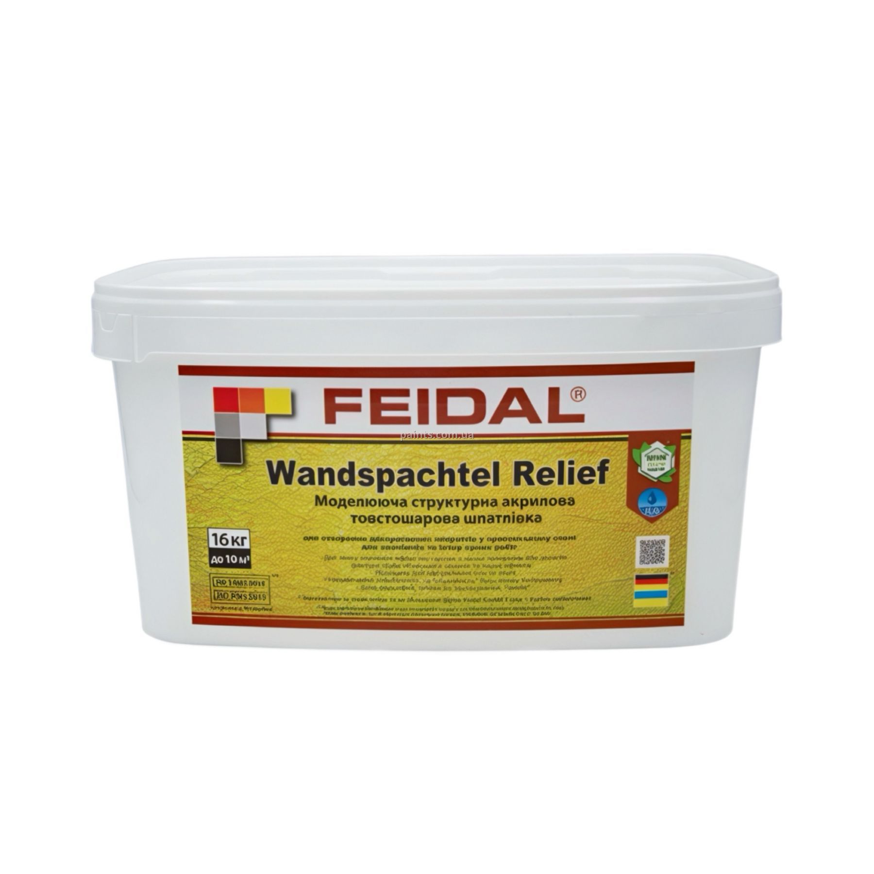 Декоративна штукатурка Feidal Wandspachtel Relief 16 кг – Купити в ...