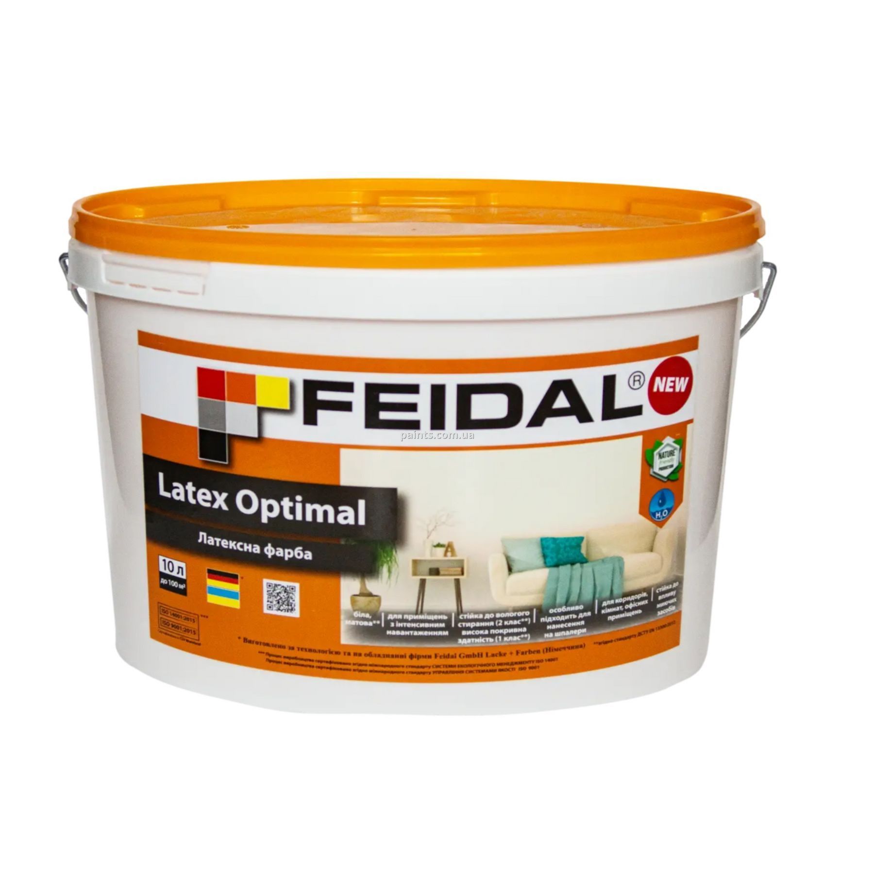 Фарба Feidal Latex Optimal 10 л – Купити в Україні | paints.com.ua