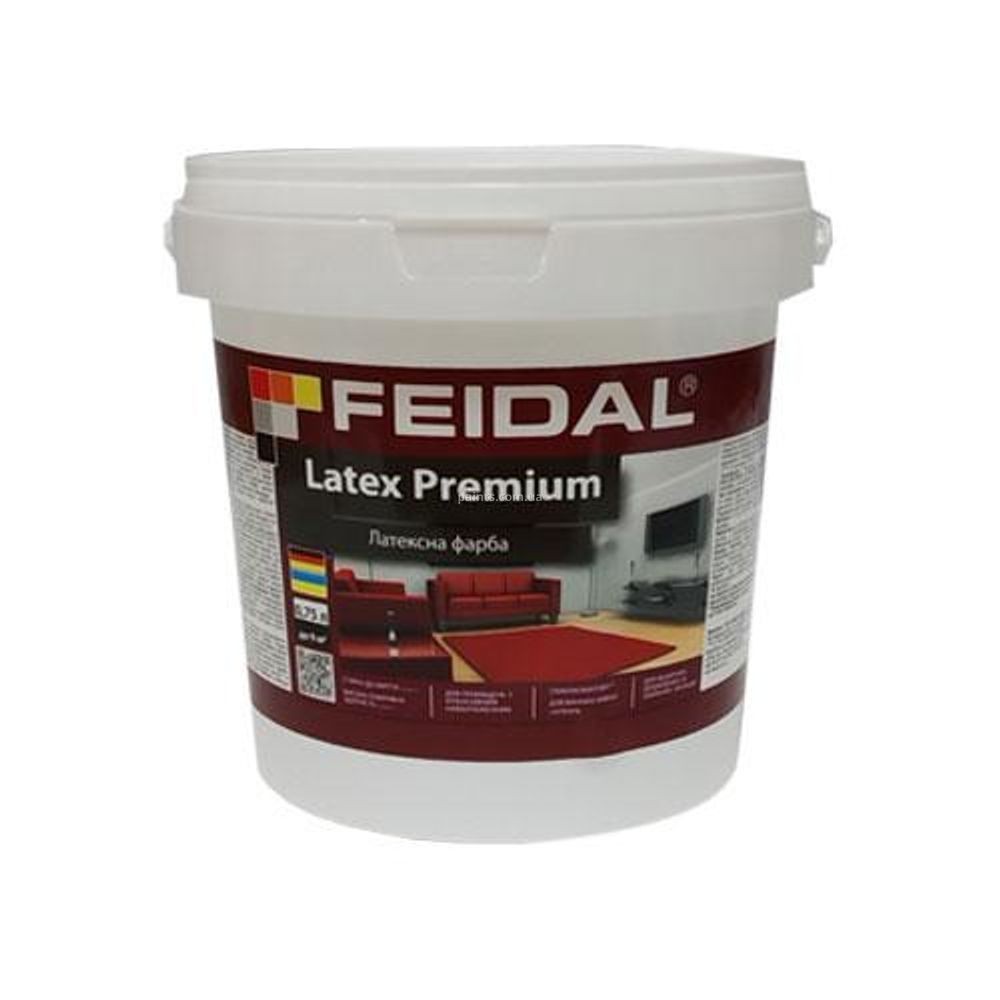 Фарба акрилова Feidal Latex Premium Глибокоматова Біла 0,75 л – Купити ...