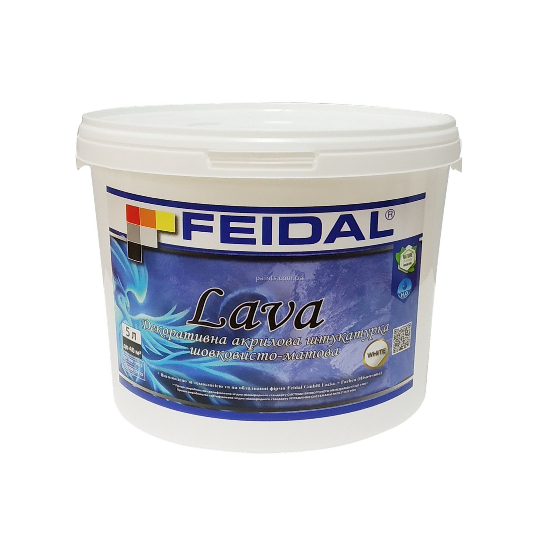 Декоративна штукатурка Feidal Lava Шовковисто-матова 5 л – Купити в ...