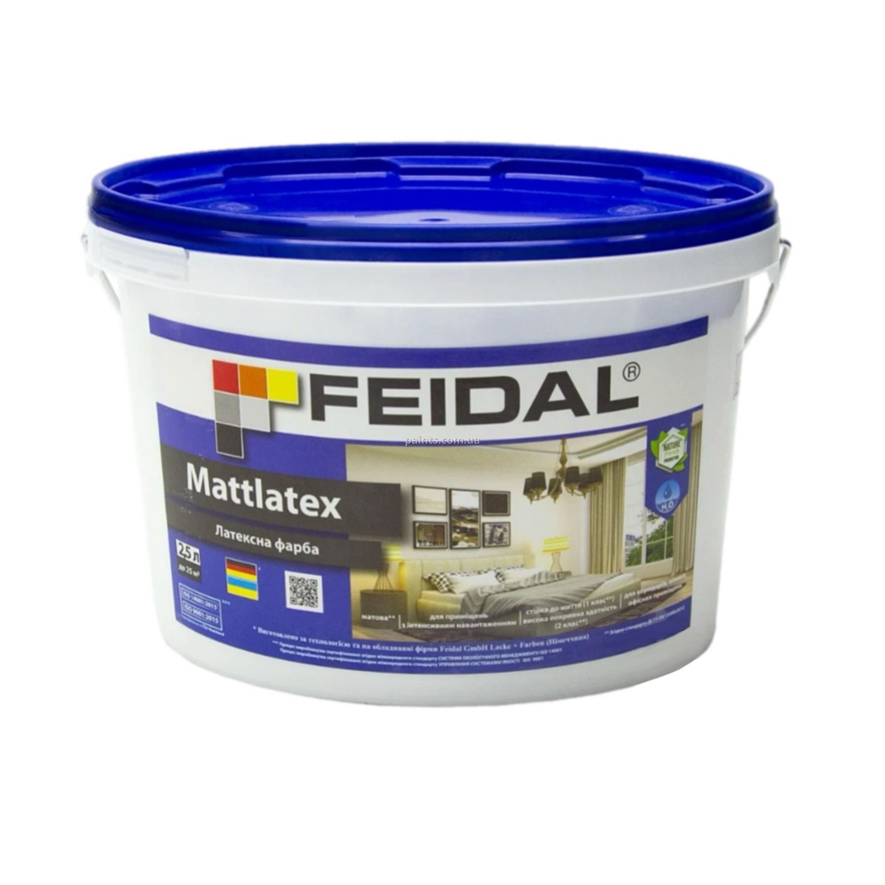 Фарба латексна Feidal Mattlatex 2,5 л – Купити в Україні | paints.com.ua